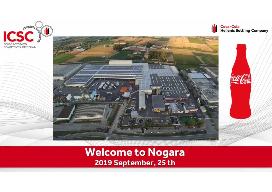 AGGIORNAMENTO PERMANENTEDAL VIVO Visita allo stabilimento Coca-Cola HBC ...